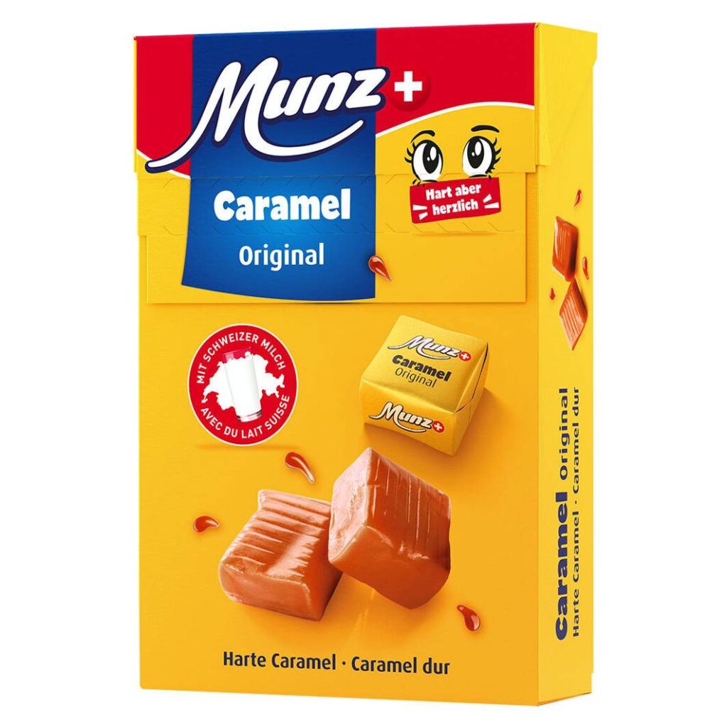 Munz Caramel Original 140 Gramm 16 Packungen - Suessigkeiten-Kaufen ...